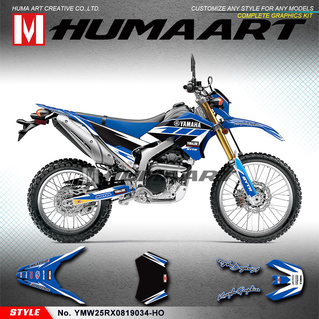 Custom Graphics Kit Dirt Bike Sticker Set for Yamaha WR250R WR250X 2008 ...