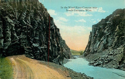 Postcard Wyoming South Entrance Wind River Canyon Unposted | eBay