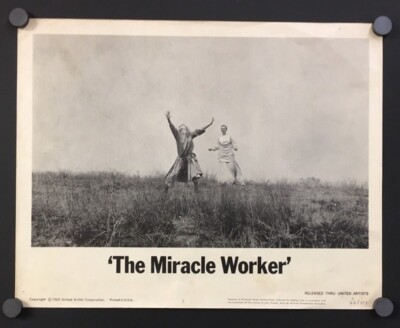 The Miracle Worker Lobby Card Movie Poster Patty Duke 1962 *Hollywood ...