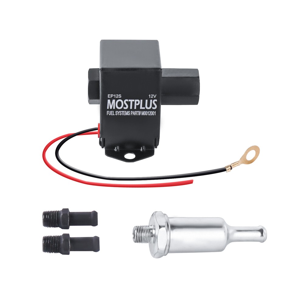 Electric 12V Fuel Pump 4-7 PSI Universal Inline Low Pressure Gas Diesel ...