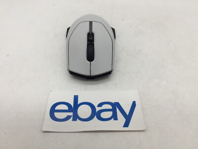 Alienware Wired/Wireless Gaming Mouse White AW610M NO USB receiver FREE ...