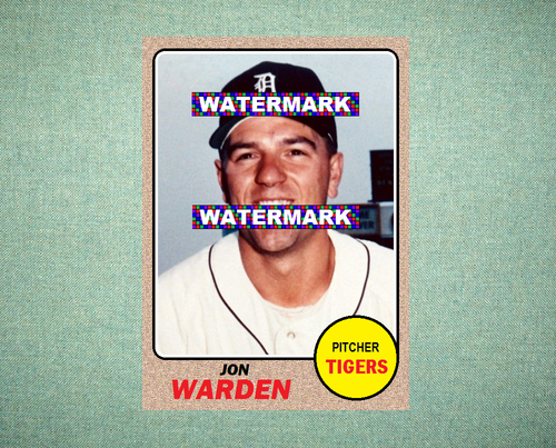 Jon Warden Detroit Tigers 1968 Style Custom Baseball Art Card | eBay