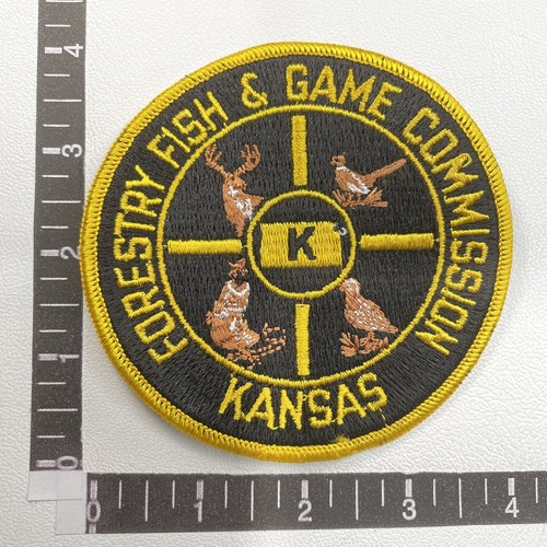 Vintage Stock KANSAS FORESTRY FISH & GAME COMMISSION Patch (Hunt & Fish ...