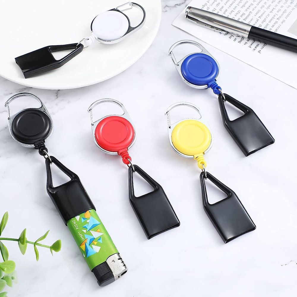 Leash Lighter Clip Retractable Lighter Holder Keychain Lighter Cover ...
