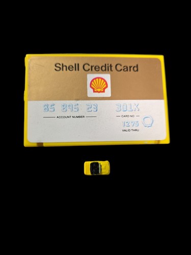 Micro Machines Vintage Gallob Shell Credit Card Play-Set Yellow RX-7 ...