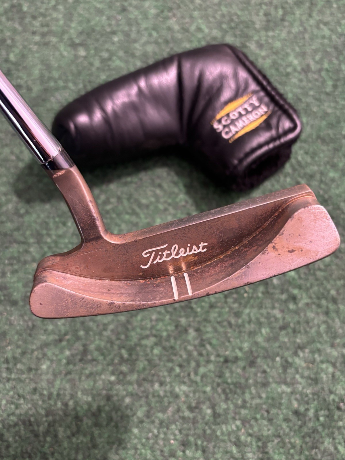 Scotty Cameron Classic Laguna Putter 35" with Headcover Pebble Grip Raw ...