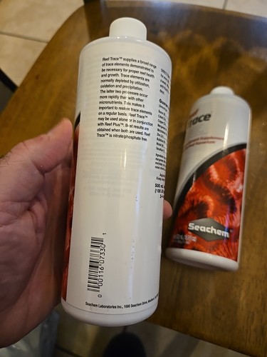 Seachem Laboratories Reef Trace Supplement 17 Fl Oz. (2-Pack) | eBay