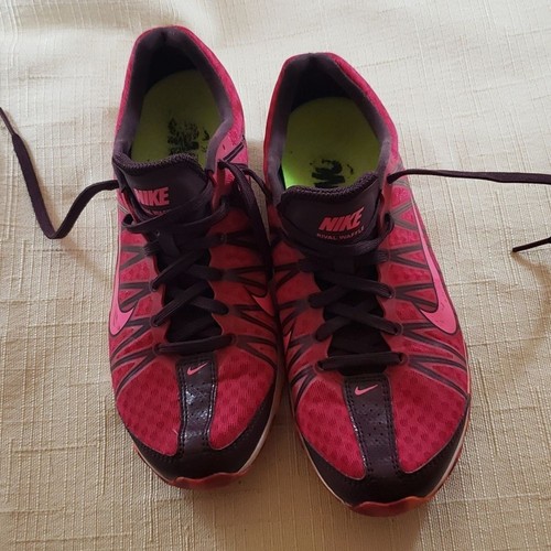 Women's Hot Pink Nike Rival Waffle Track Running Shoes US Size 8 | eBay