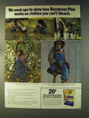 1976 Borateem Plus Detergent Ad - We Went Ape to Show | eBay
