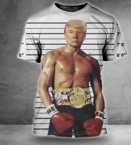 Trump Boxing Make America Great Again Pro Trump 2024 Tshirt 3D Printed ...