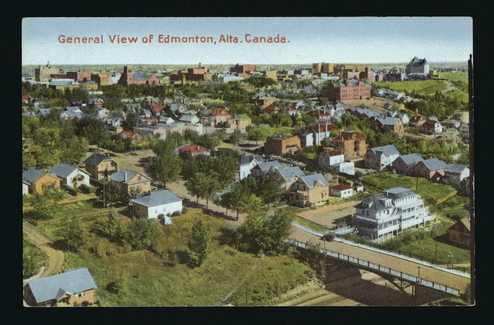 General view of Edmonton Alberta Canada of Edmonton Alberta Old Photo ...