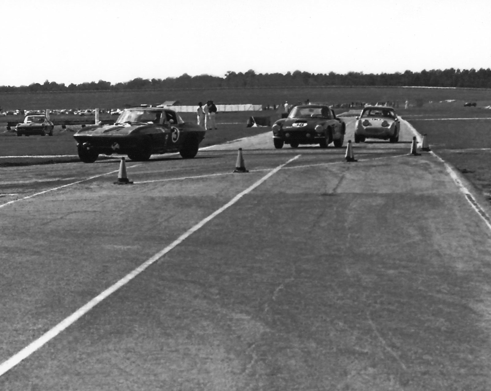 NEW! Vintage 8 X 10 1964 Daytona Corvette, Ferrari SWB & Austin Healey ...