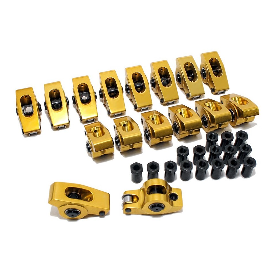 VORTEC SBC Chevy Aluminum Roller Rocker Arms 1.50 Ratio 3/8" 350 Self ...