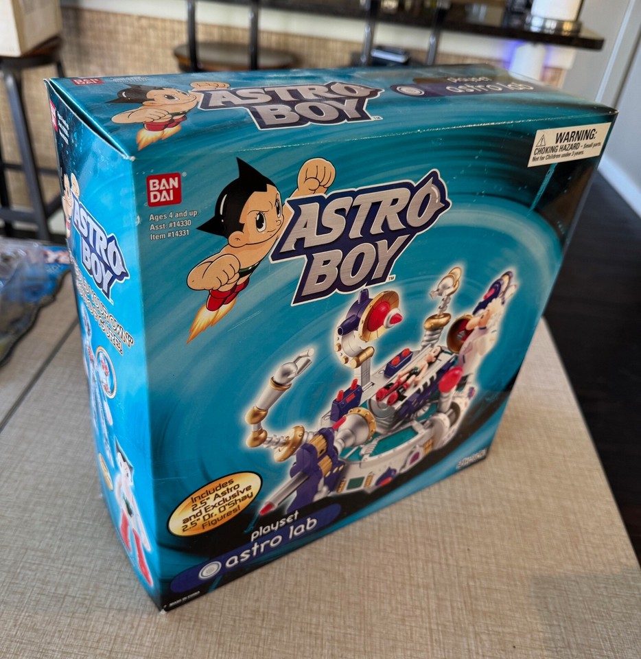 RARE! Astro Boy ASTRO LAB PLAYSET Mint in Beautiful Box! Bandai 2004 | eBay