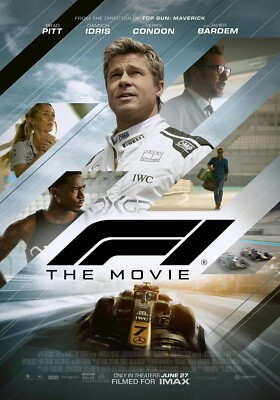 F1 The Movie (2025) Brad Pitt Affiche du film Poster #558 | eBay