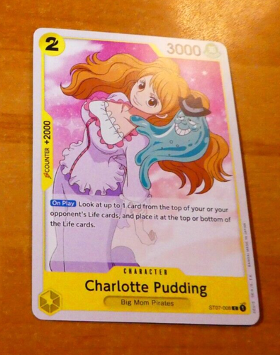 ONE PIECE ENGLISH CARD GAME CARTE CHARLOTTE PUDDING ST07-008 ST EN MINT ...