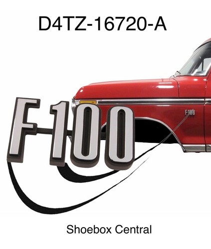 1973 - 1976 Ford F-100 Fender Emblems Badges PAIR NEW | eBay