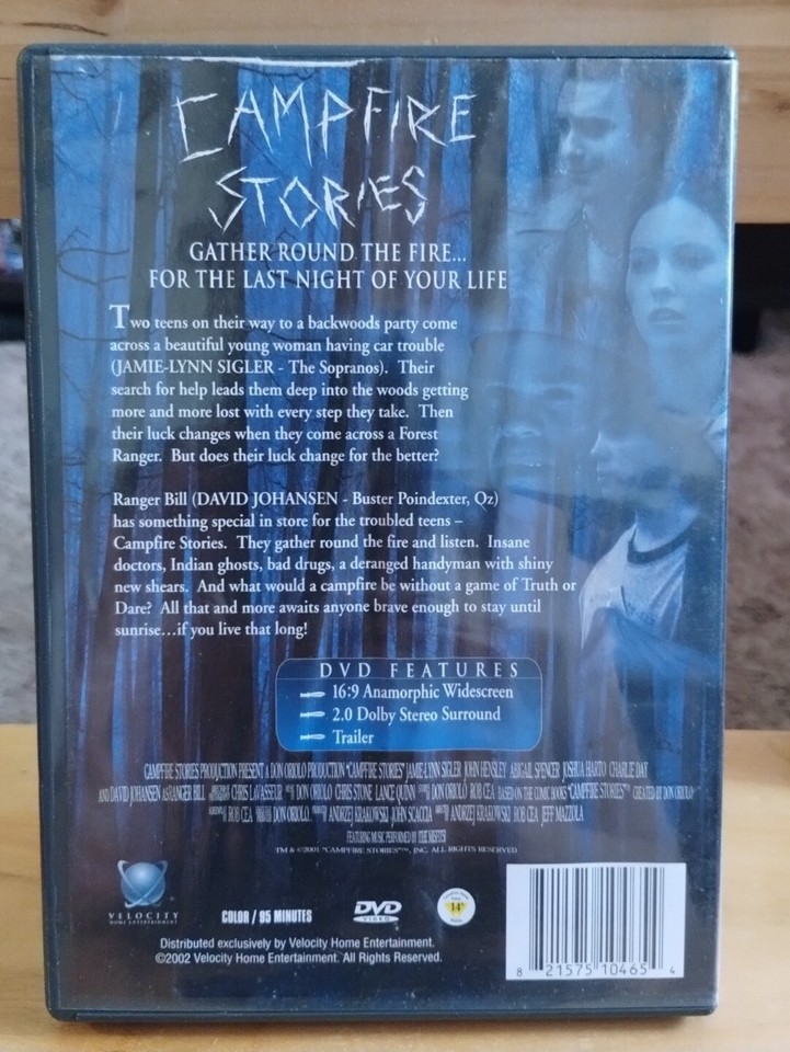 Campfire Stories DVD 2001 - Horror - RARE - Charlie Day 821575504652 | eBay