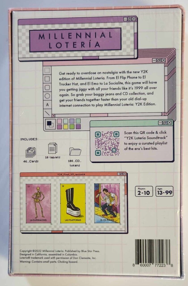 Millennial Loteria Y2K Edition Board Game 2-10 Players 860007772238| eBay