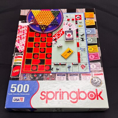 Springbok Jigsaw Puzzle 500 Pieces Classic Board Games Monopoly ...