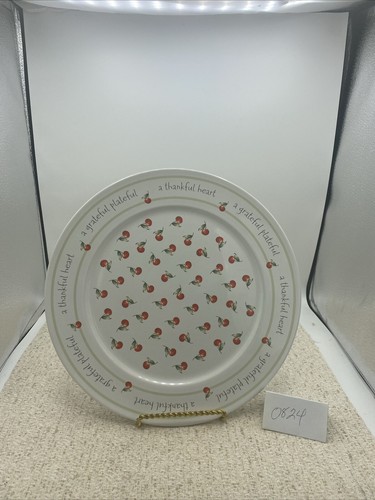 HALLMARK "A GRATEFUL PLATEFUL~A THANKFUL HEART" Cherries SERVING PLATE ...