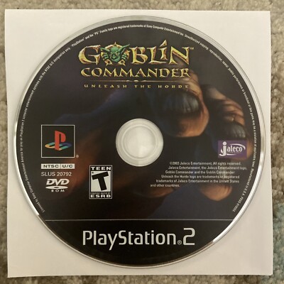 🔥 Goblin Commander: Unleash the Horde (PlayStation 2 PS2, 2003) Mint ...