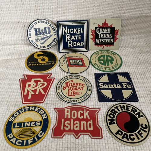 12x POST Cereal Premium Metal Railroad Emblem Lot | eBay