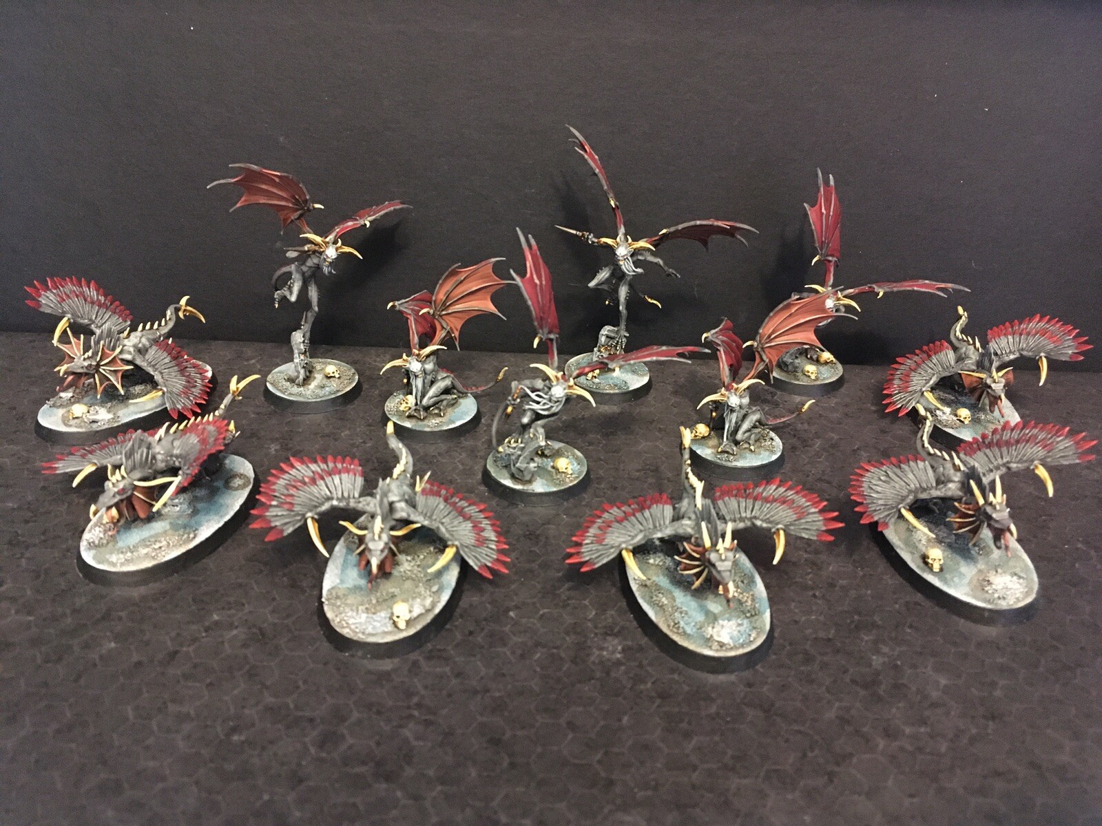 12 Chaos Beasts Furies Raptoryx WARCRY Painted COMMISSION AOS Sigmar ...