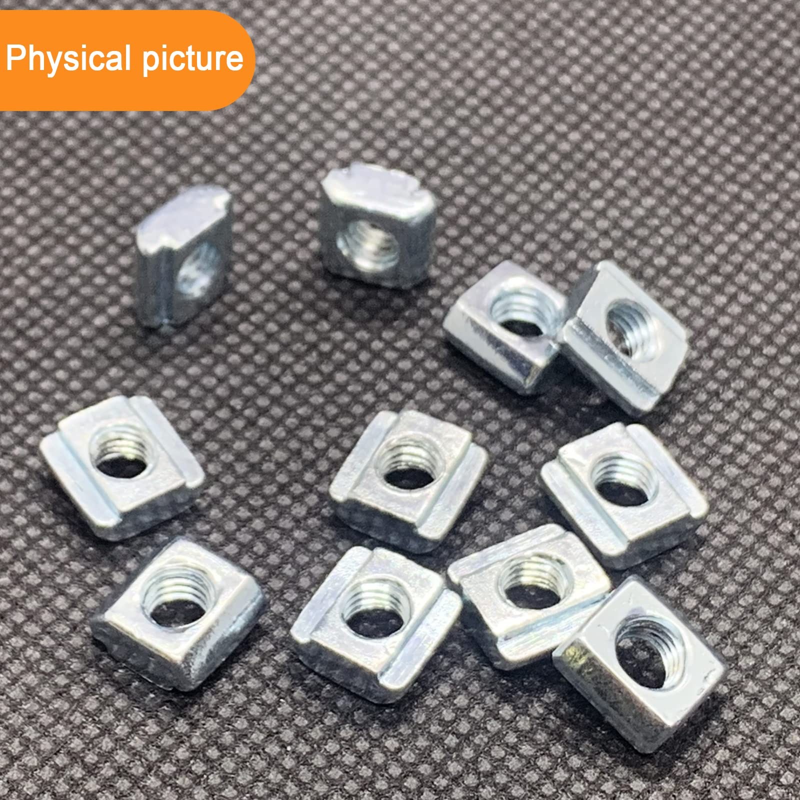 100 PCS 2020 Series M5 T-Nuts Metric Slide in Hammer Head for 6mm T ...