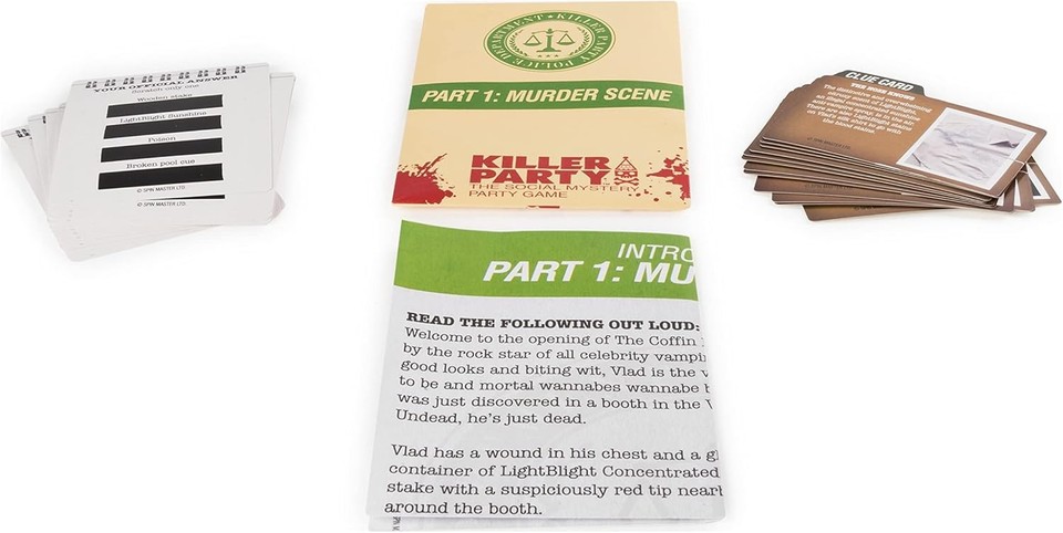Killer Party - Kiss of Death, The Social Mystery Party Game for Ages 16 ...