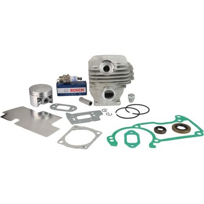 Zylinder Kolben 44mm Satz Set Dichtsatz Bosch Kerze für Stihl 026 MS260 ...