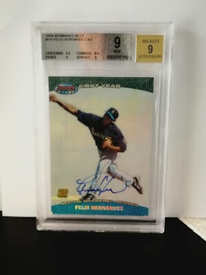 Felix Hernandez 2004 Bowman Best Rookie Auto Autograph Graded 9 BGS | eBay