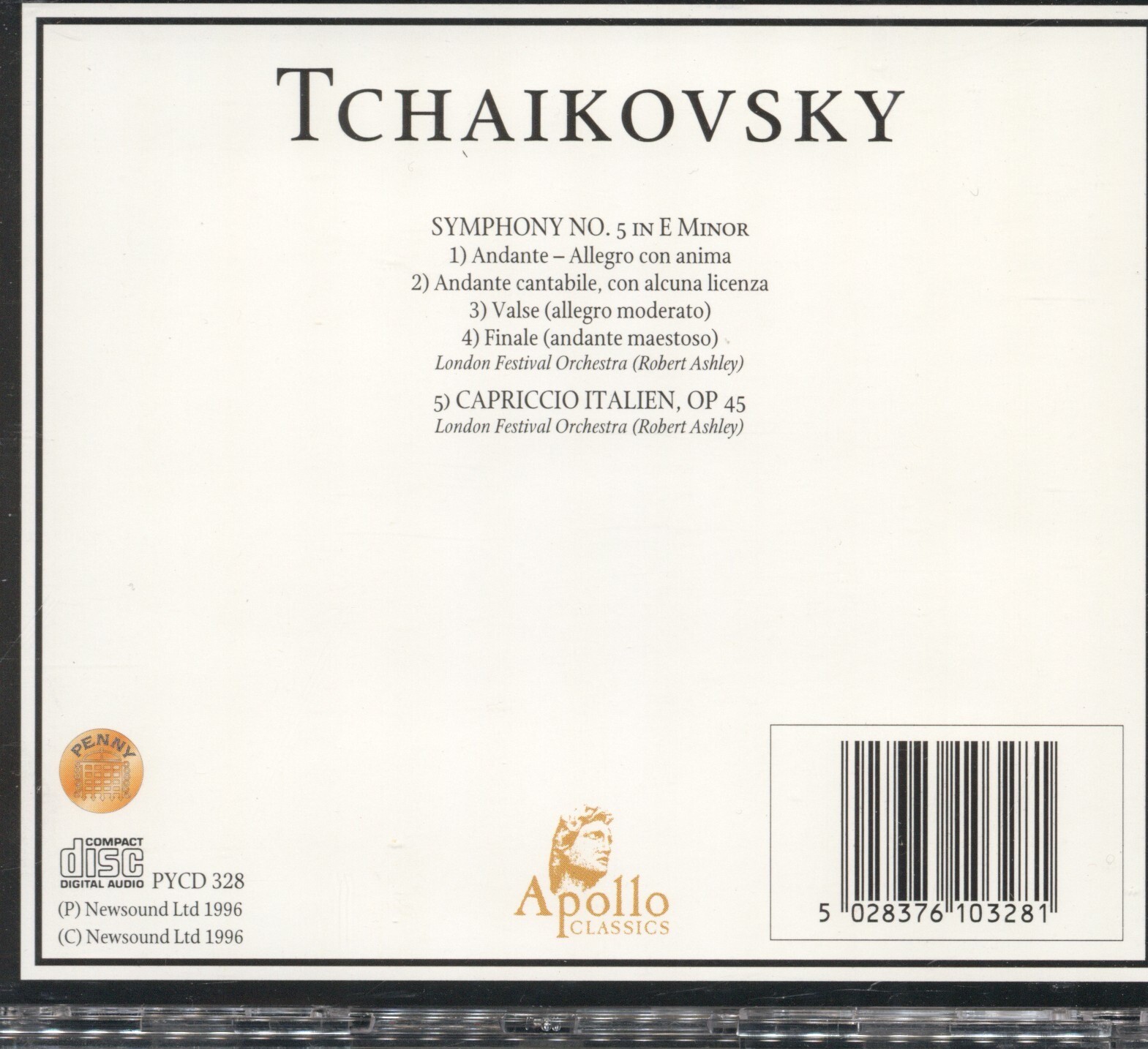 Tchaikovsky Apollo Classics CD 070 | eBay Australia