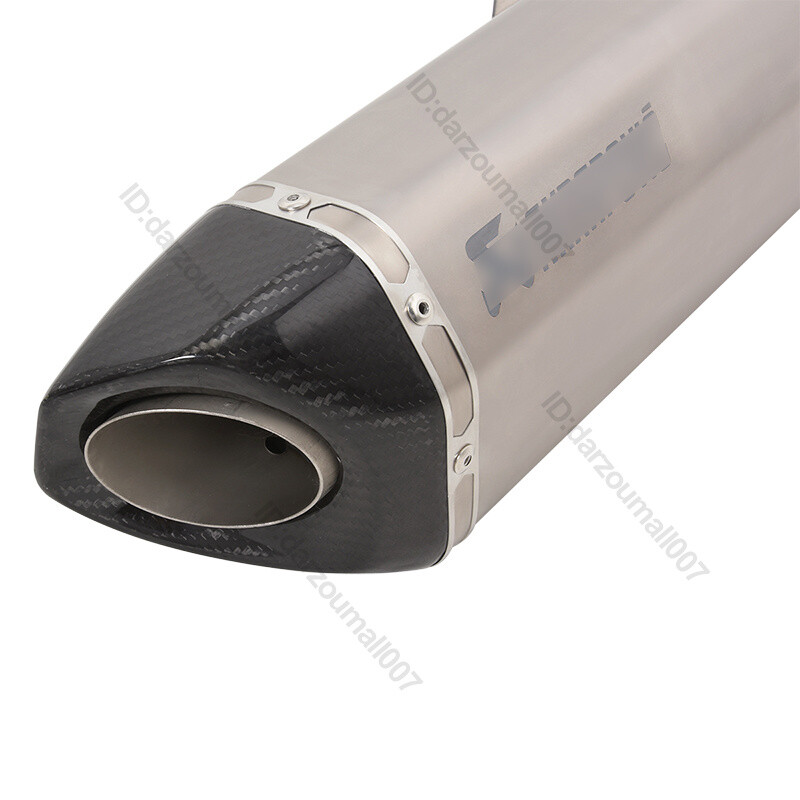 Titanium Alloy + Carbon Fiber Exhaust Muffler Tip Mid Pipe For CFMOTO ...