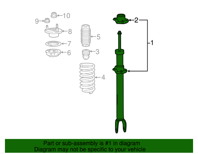 Genuine OEM Suspension Strut for MERCEDES 2053200930 for sale online | eBay