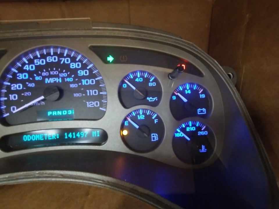 GMC Denali Speedometer REBUILT Yukon Denali Speedo Cluster, Blue Led 03 ...