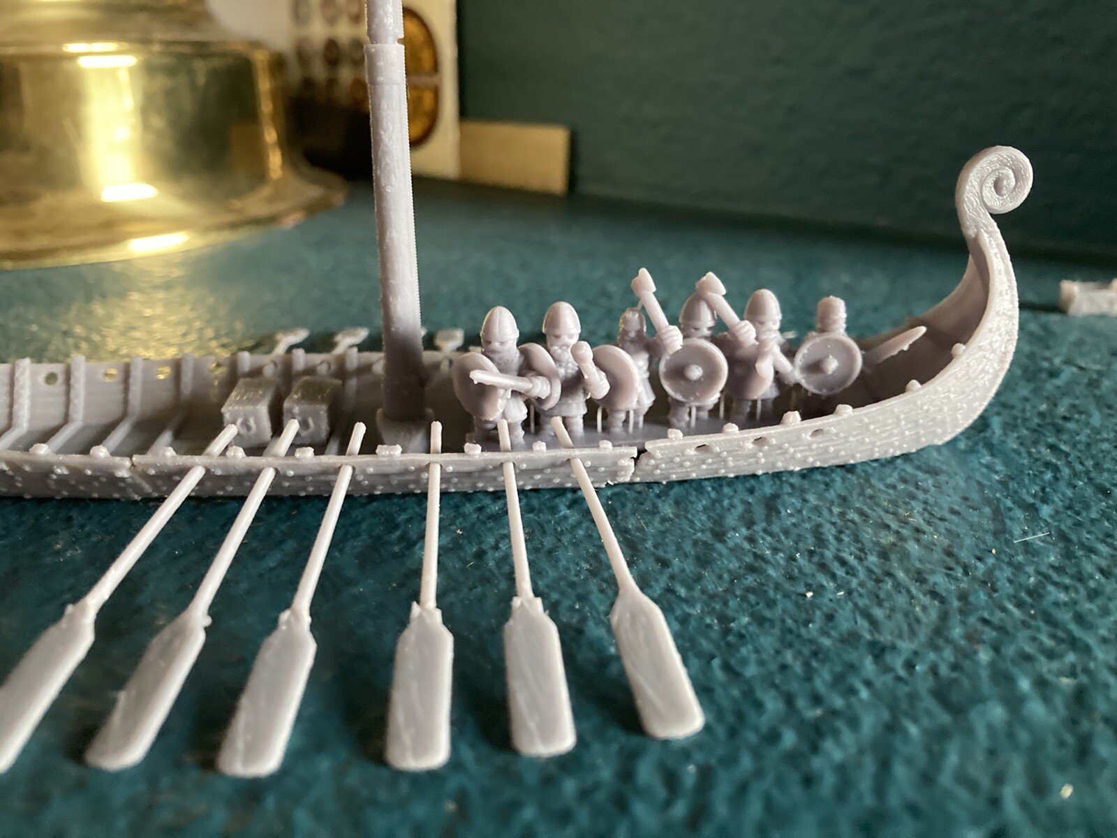 Viking Snekkja Light Longship 15mm 1/100 Dark Ages, Medieval ...