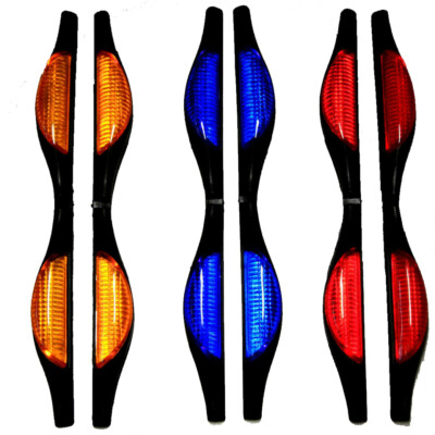 4Pc Reflective Car Door Edge Guard Protectors Strip Reflector Stickers ...