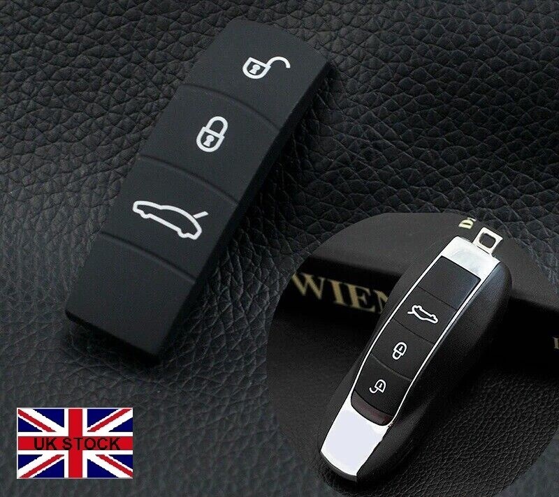 3 Button Remote Key Fob Pad Fo Porsche Panamera Cayenne Macan Boxster ...