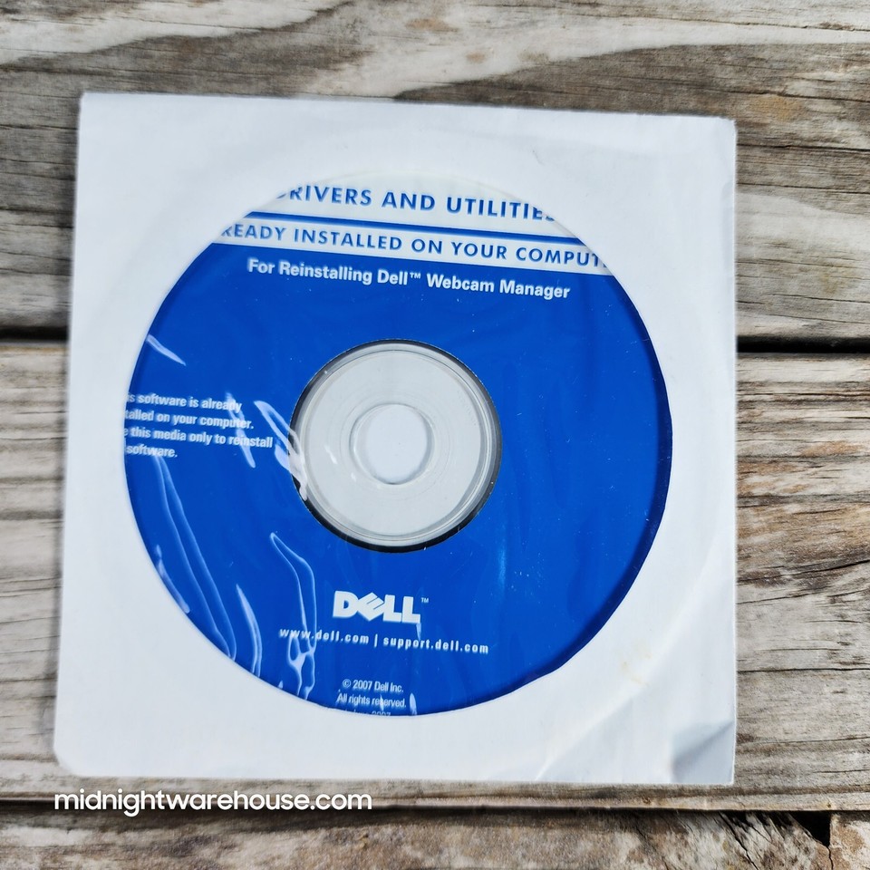 Dell Drivers and Utilities 2007 CD For Reinstalling Dell Webcam Manager ...