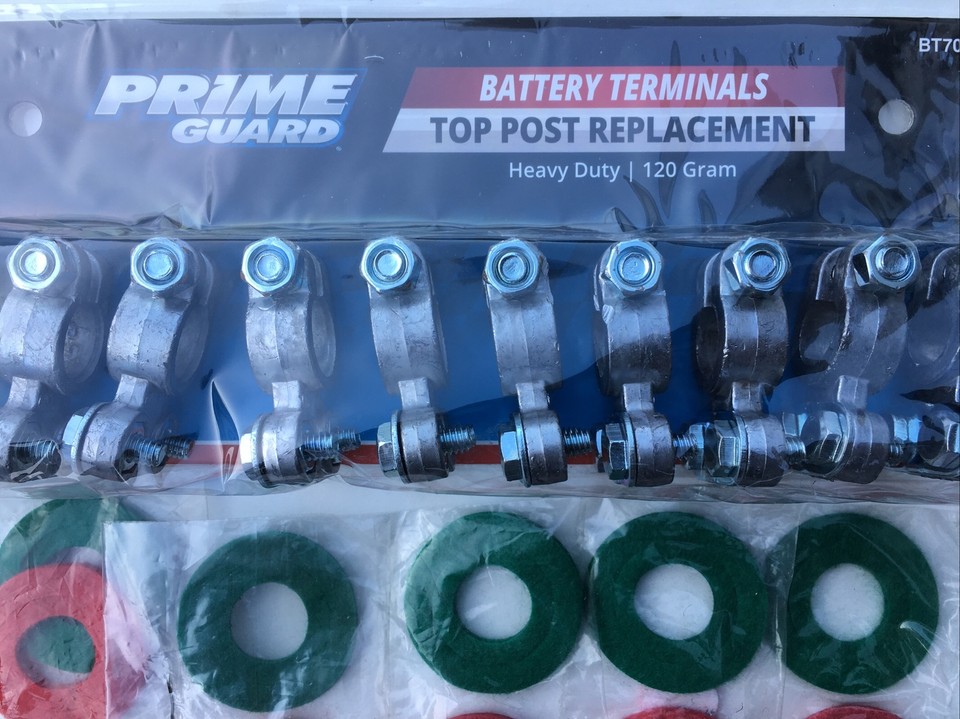 10 Pc Heavy Duty Lead Top Post Battery Terminals W/Anti-corrosion ...