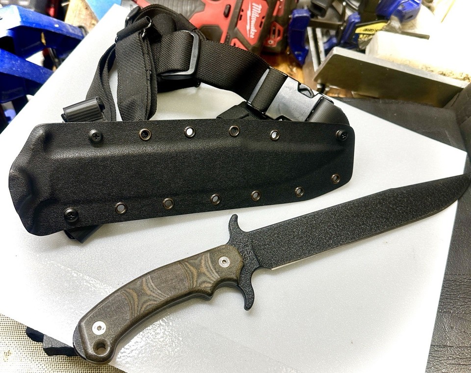 Fehrman Knives | Hoods Woods | Black CPM3V | Never Used | Wood Hunter ...
