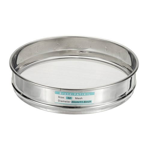 32 Mesh Lab Sieve, 11.8" Diameter Test Sieve 304 Stainless Steel(0.55mm ...