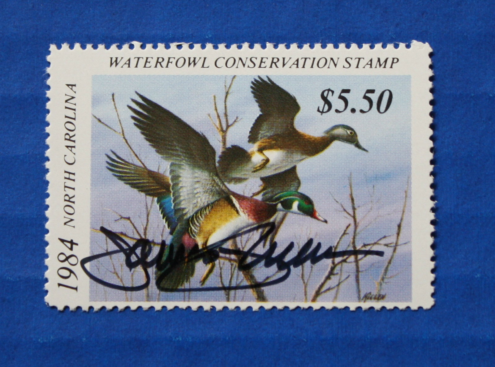 U.S. (NC02) 1984 North Carolina State Duck Stamp (MNH) Signed by Artist ...