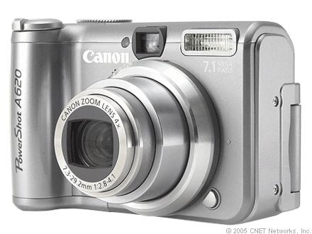 Canon PowerShot A620 7.1MP Digital Camera - Silver for sale online | eBay