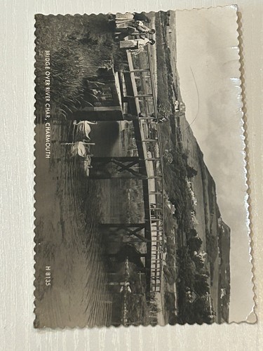 VTG Postcard RPPC Charmouth Bridge over the River Char UK A143 | eBay