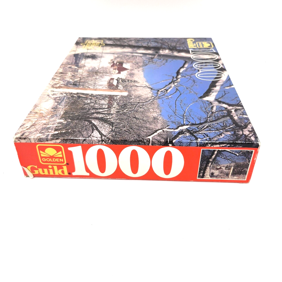 Golden Guild 1000 Piece Jigsaw Puzzle Winter Landscape Scene New ...