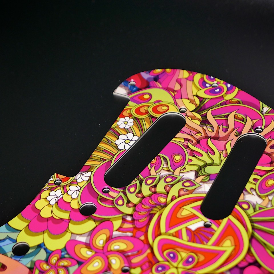 Fender Strat Pickguard • Psychedelic #1 • Custom Pickguard • Graphic | eBay