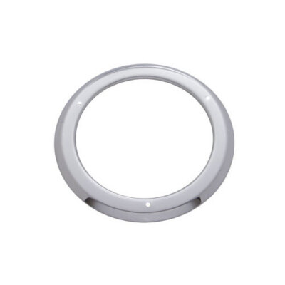 (2) Round Stainless Steel Bezels / Fits 4" LED Brake Stop Turn Tail ...