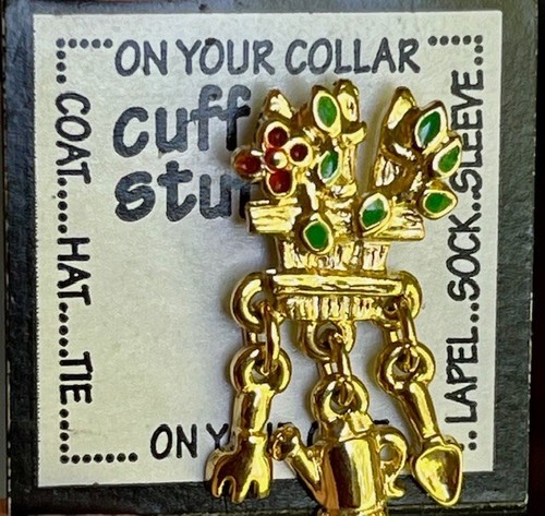 Cuff Stuff Gold Colored Garden Tools 1" Lapel/Cuff/Backpack/Shoe/Hat ...